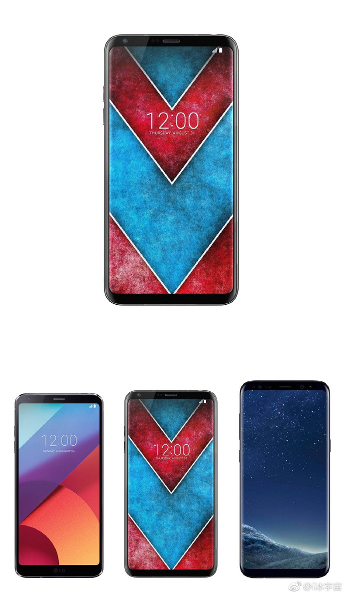 正面“屏占比”PK三星S8：LG V30渲染图曝光-新闻资讯-高贝娱乐